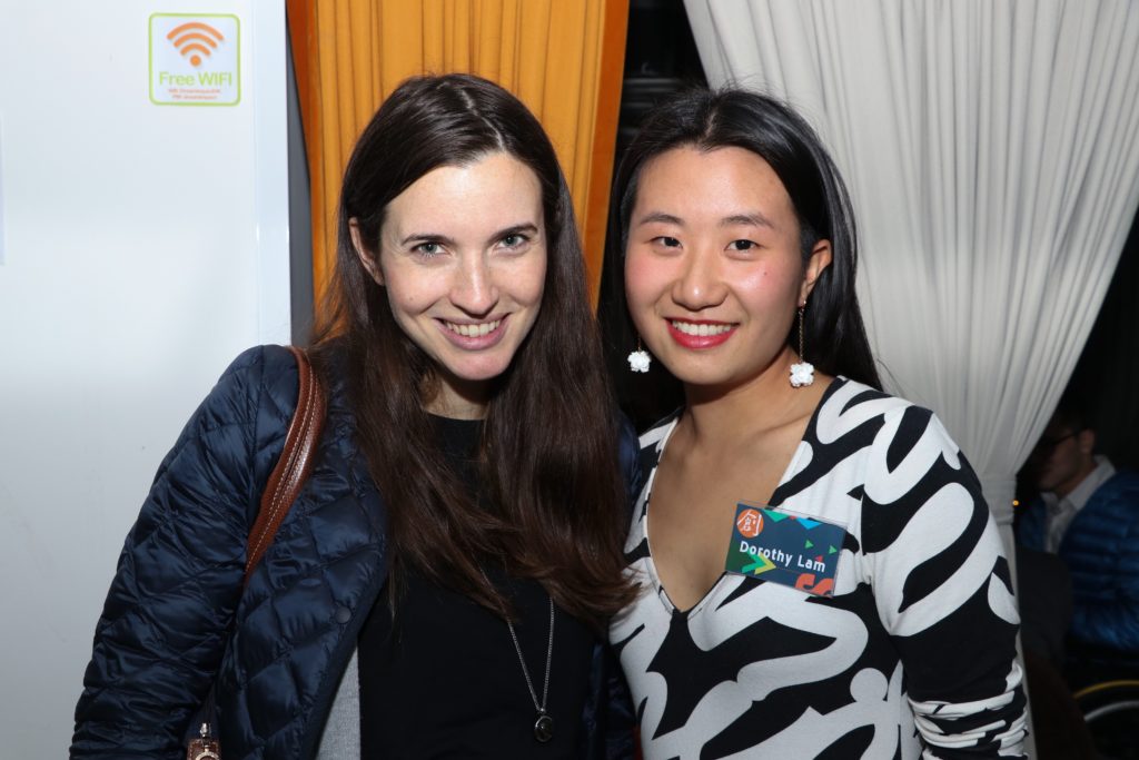 Regina Larko catching up with Dorothy Lam (right), Community Leader at ...